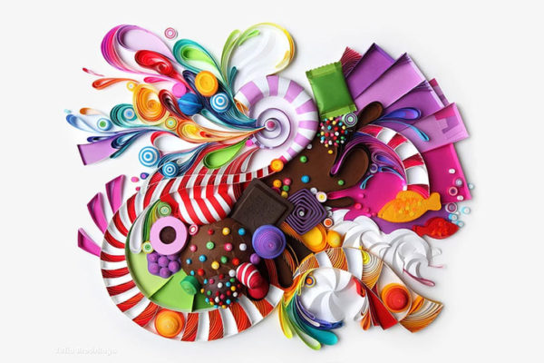 Des oeuvres d'art en papiers collés : je vous présente Yulia Brodskaya